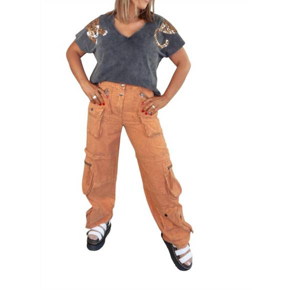Oli & Hali | Pants & Jumpsuits | New Oli Hali Mineral Washed Cargo ...